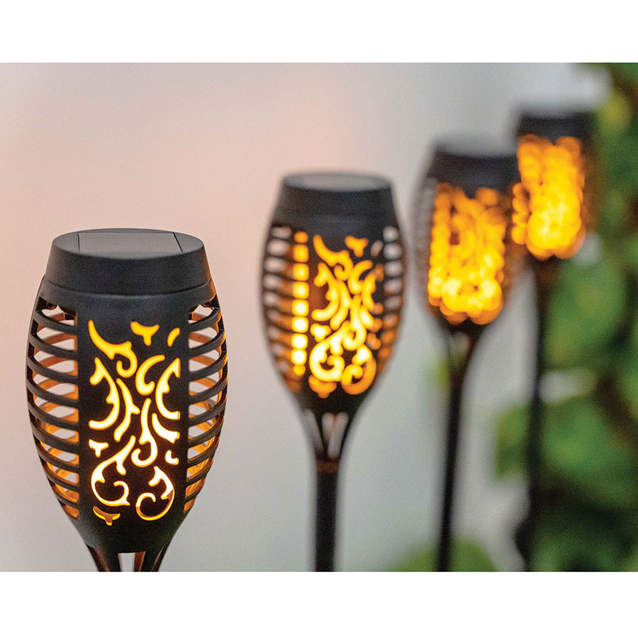 Solar Flaming Tiki Lamps - Innovations